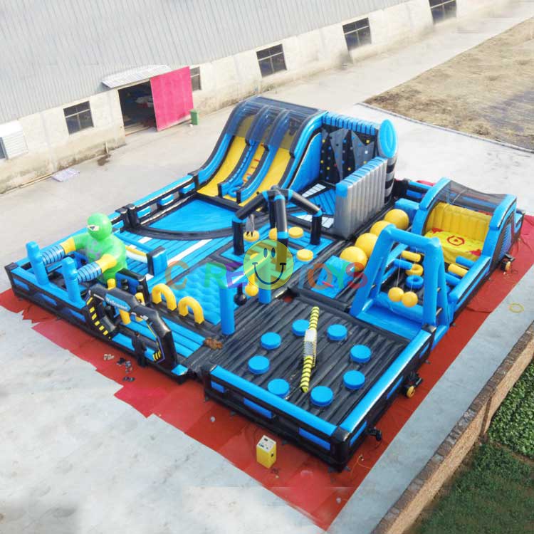 Custom Ninja theme inflatable park for sale China factory, manufactuer ...