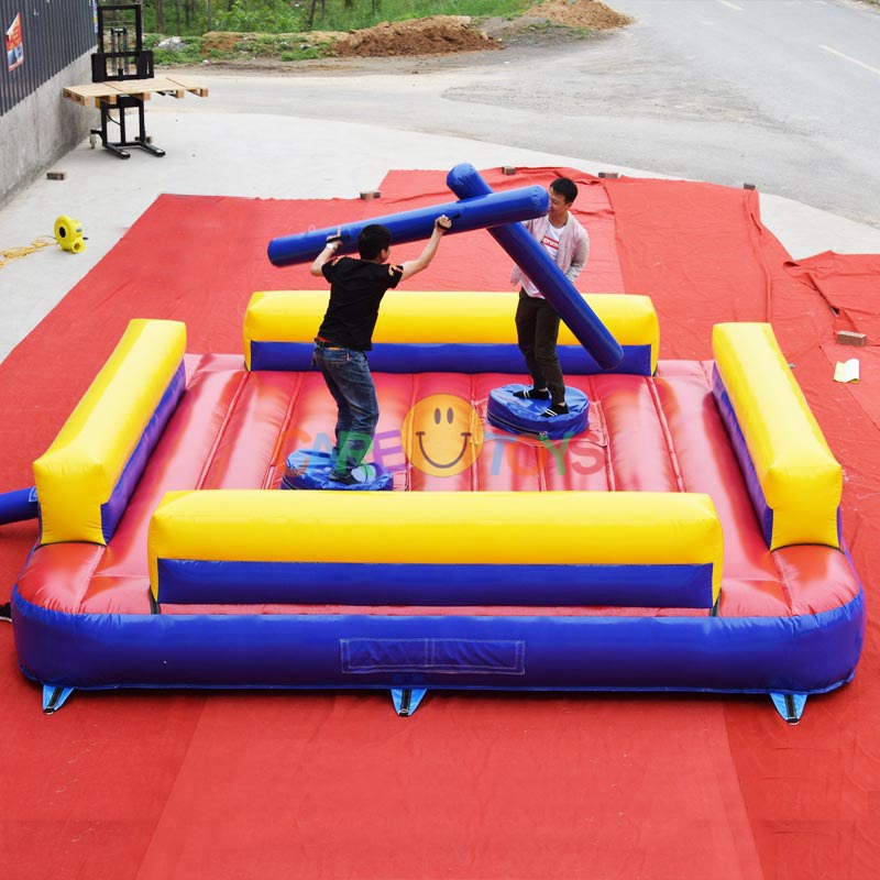cheap 2 players Inflatable gladistor joust game for sale China factory ...