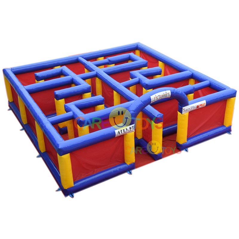 8*8m cheap small inflatable maze for sale China factory, manufactuer ...