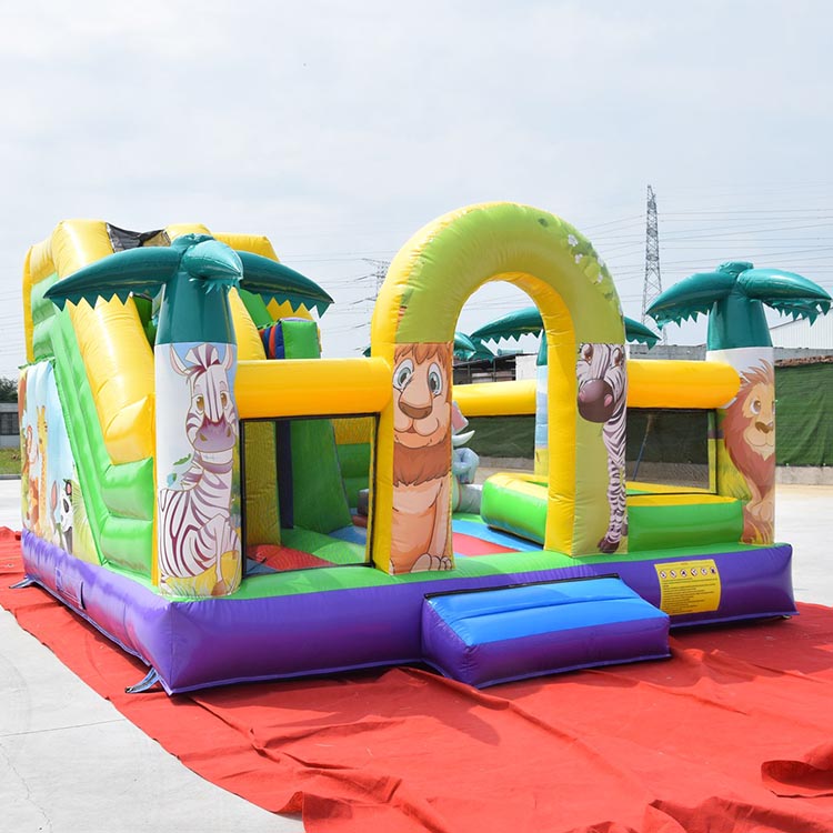 Jungle Animal Zoo Inflatable playland for sale China factory ...