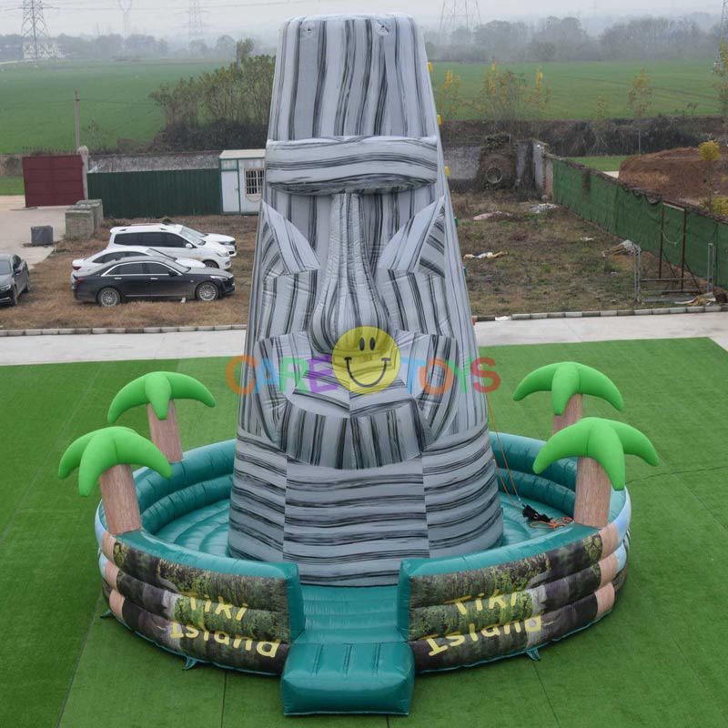 Tiki island inflatable climbing wall for sale China factory ...