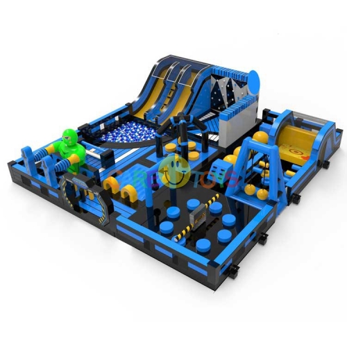 Custom Ninja theme inflatable park for sale China factory, manufactuer ...