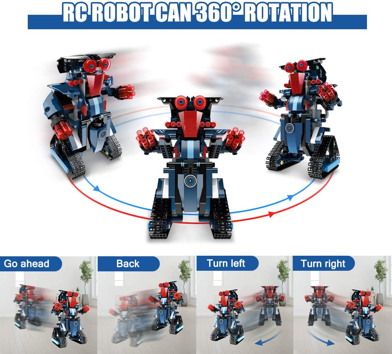 Building Block Robot Toy for Kids, Educational Remote & APP Control RC ...