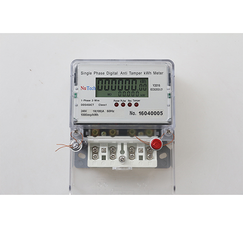 Single Phase Two Wire Anti-Tamper Kwh Meter 240V 60Hz 10(100A) with Magnetic Detection LCD Display