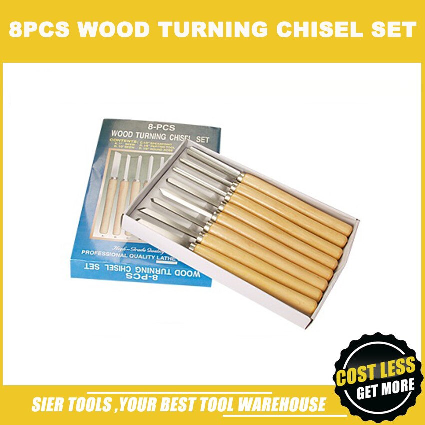 8pcs Cheap Wood Lathe Cutting Tools/Turning Tools Set/Free Shipping,