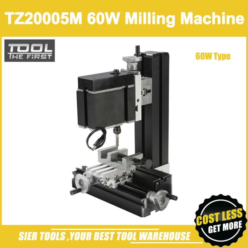 TZ20005M 60W Metal Milling Machine/60W,12000rpm Big power vertical mill ...