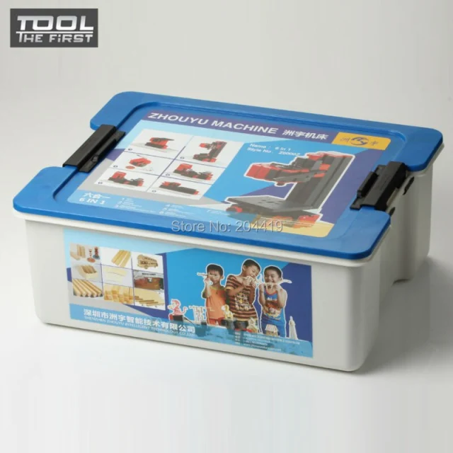 Z6000Z 6 in 1 Lathe Kit with Tools Box/6 in1 DIY machine kit/24W,20000rpm didactical machine kit,