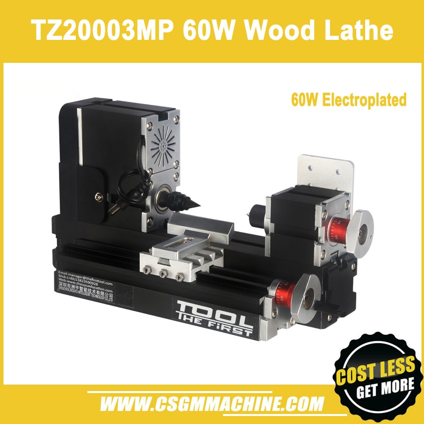 TZ20003MP 60W Electroplated Metal Wood-turning Lathe/60W,12000rpm ...