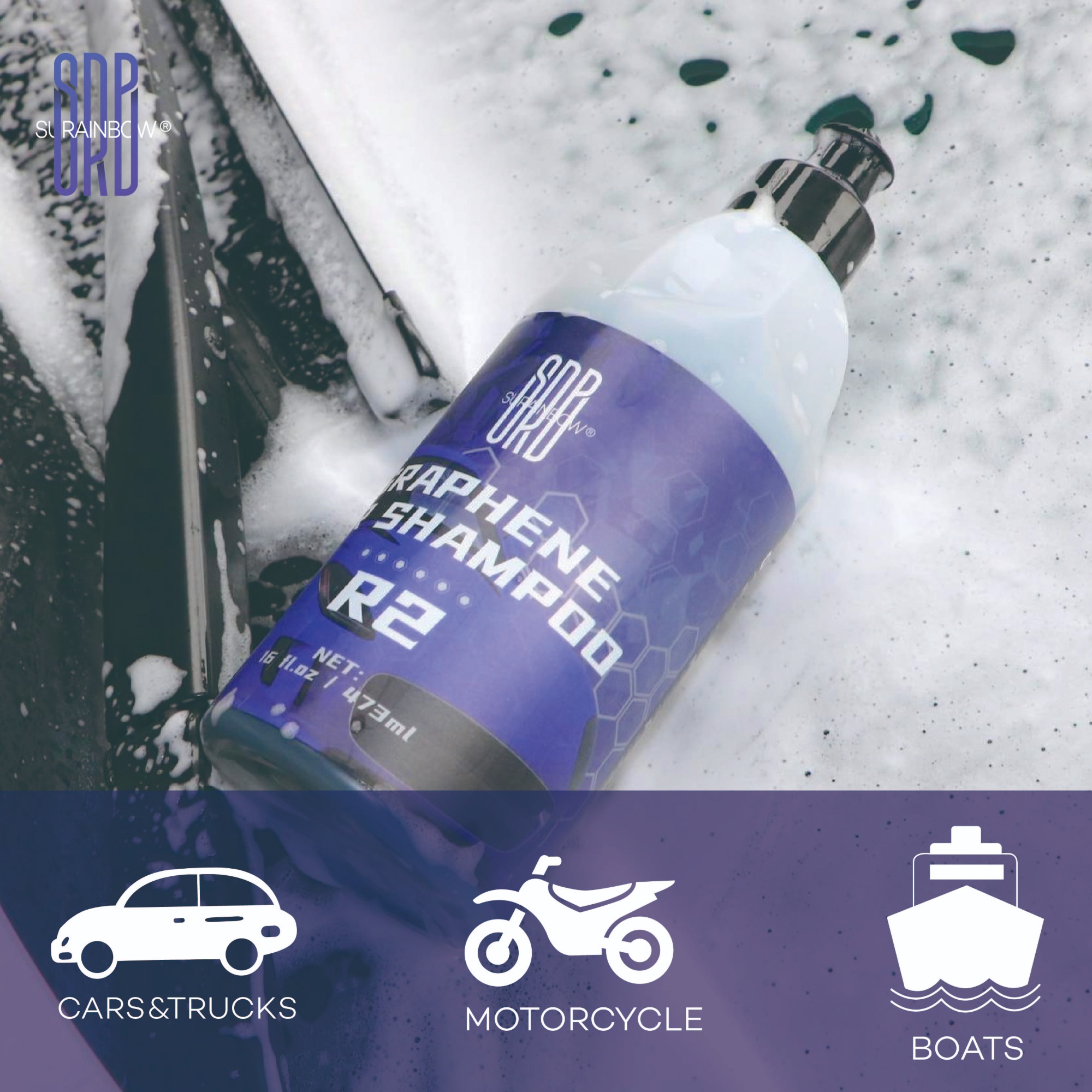 R2 Graphene car shampoo,Car wash shampoo