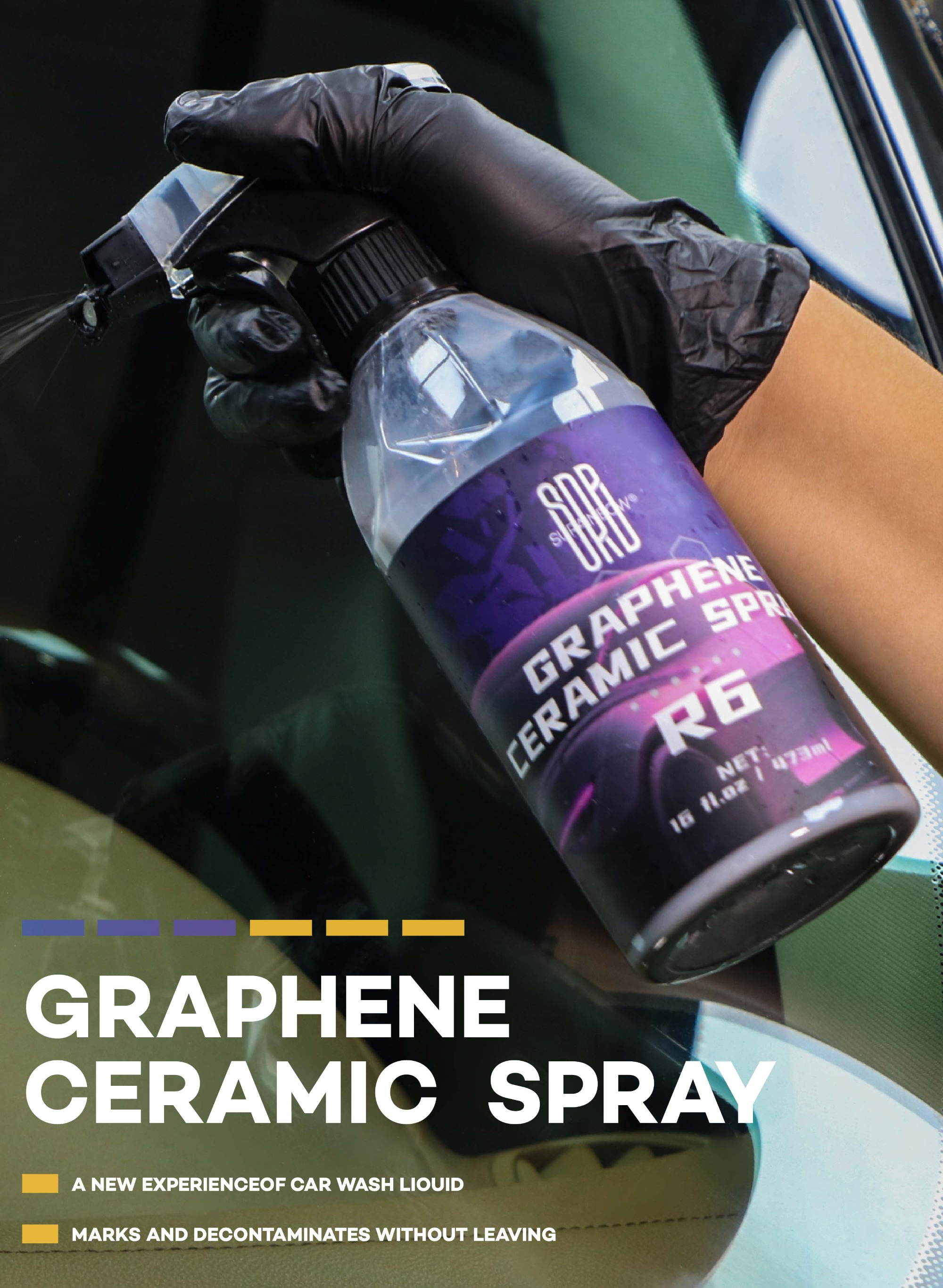 Ceramic Spray Coating Graphene Detail Spray R6,Car Care Coating