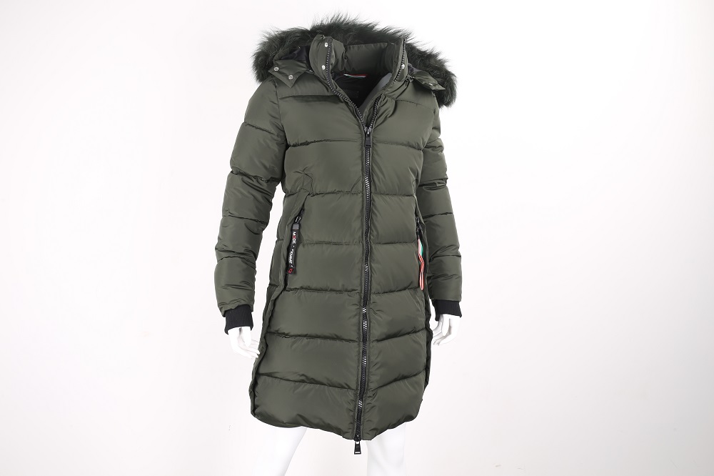Real Fur Padded long sleeve Hood Coat,Padded/Down jacket/coat
