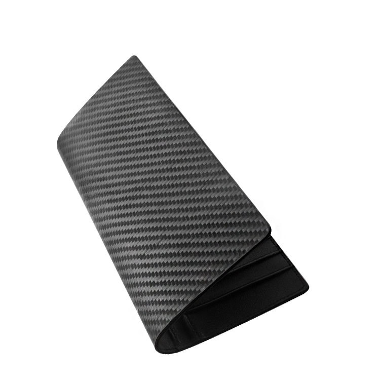 3K Twill Carbon Fiber and Leather Long Wallet Wholesale