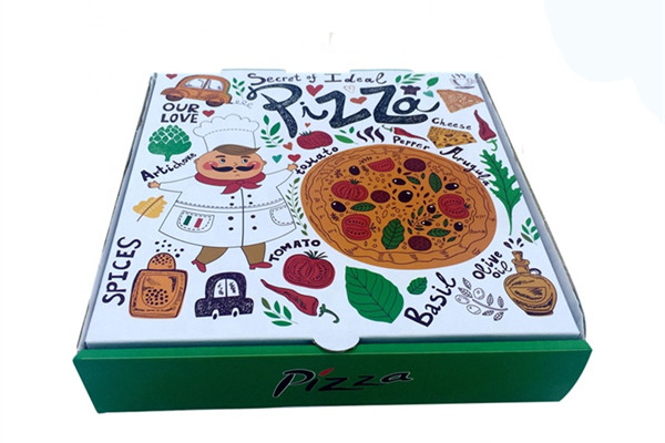 Large pizza box has a special customized idea
