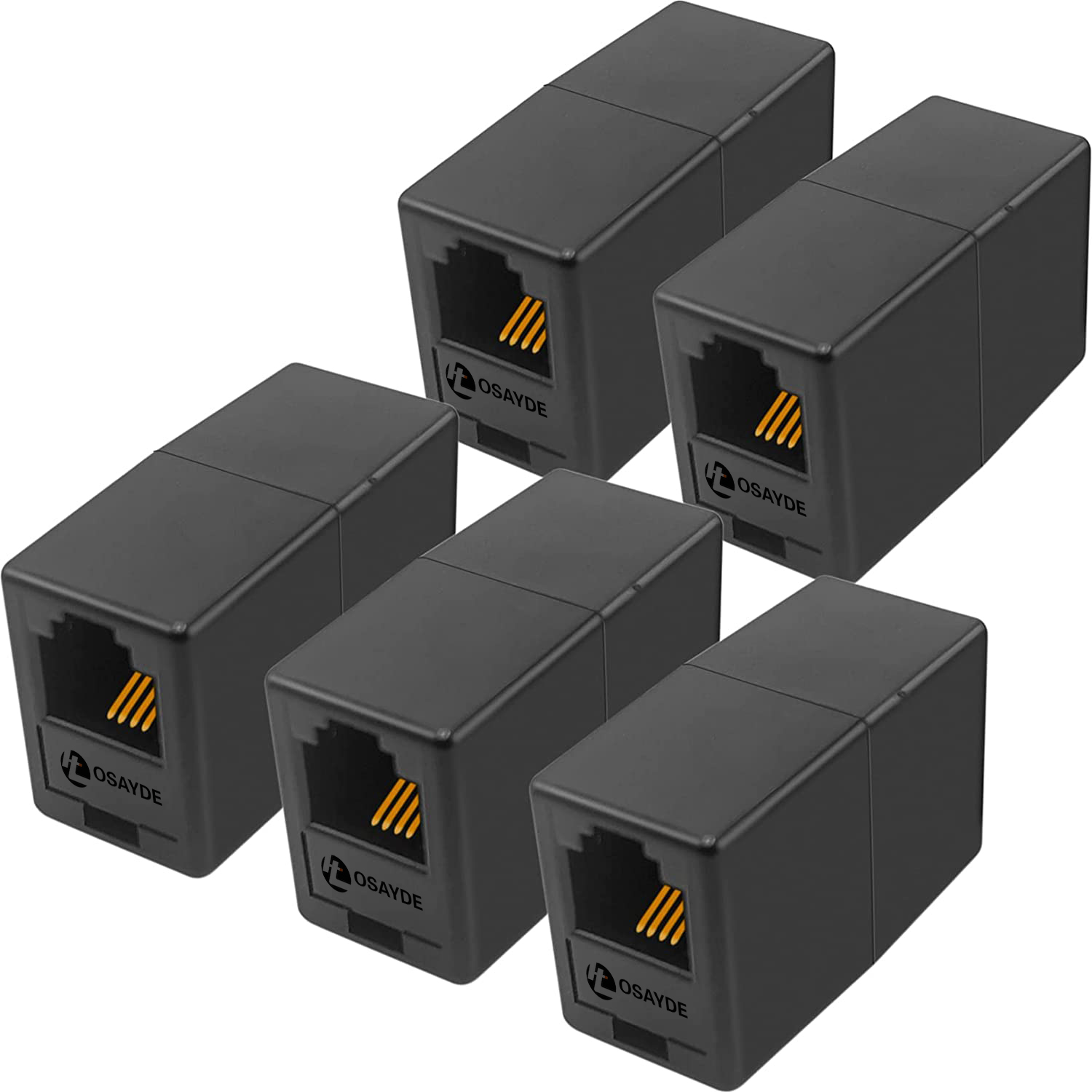 Rapink RJ45 Coupler Inline Adapter Keystone, Female to Female Network ...