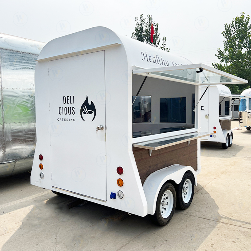 Convenience mobile LED Light Logo food trailers with versatility fully ...