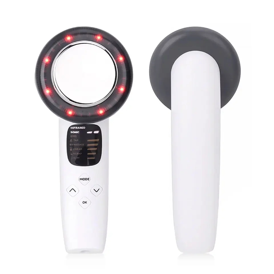 Ultrasonic Vibration Massage Far Infrared Micro Current Relax Muscle ...