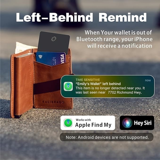 Wallet Tracker Rechargeable Thin Anti Loss Device Key Finder Waterproof ...