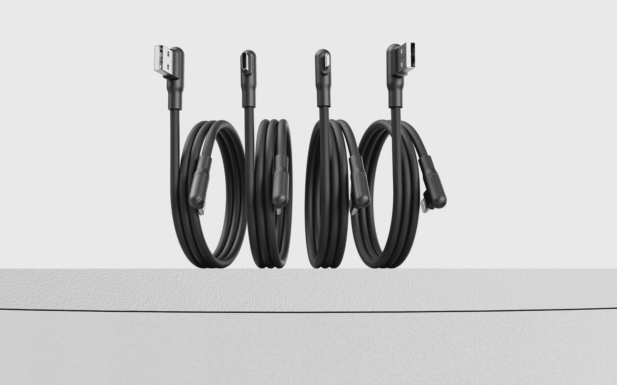 Silicone C C Phone Cable 90 Degree Soft Lightning Cable Right Angle ...