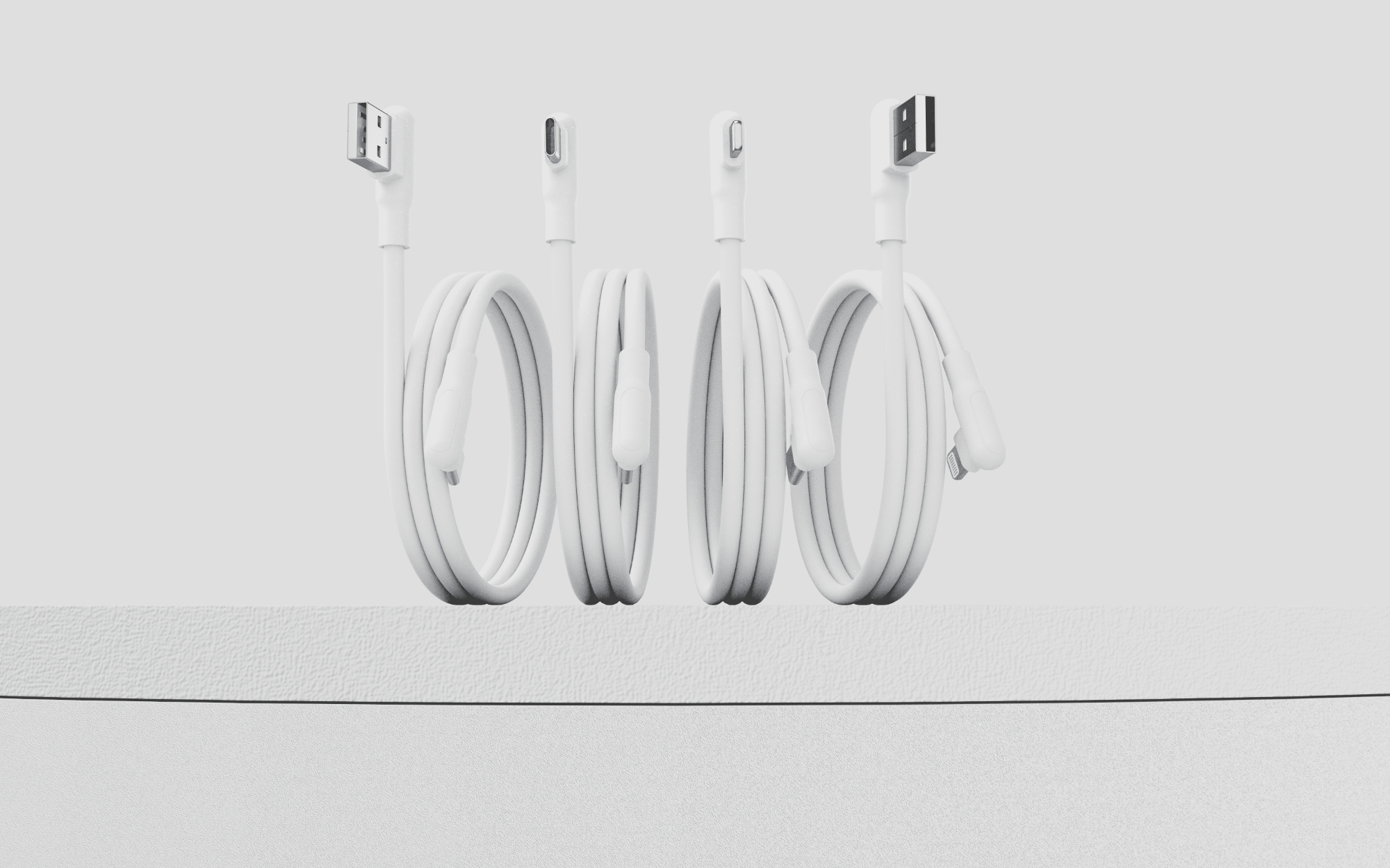 Silicone C C Phone Cable 90 Degree Soft Lightning Cable Right Angle ...