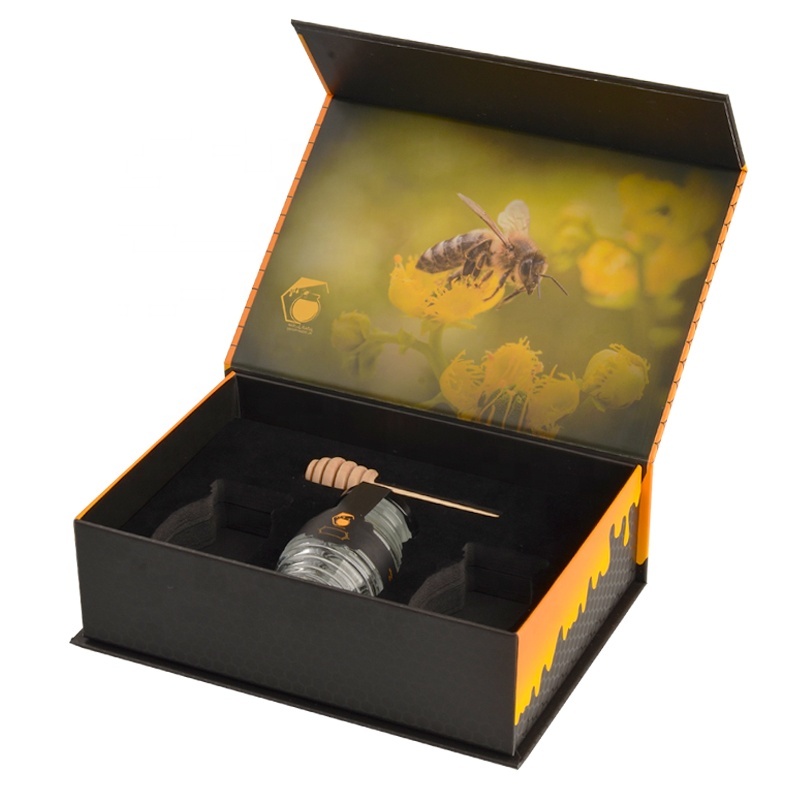 Customized Design Luxury Honey packaging box for glass bottle Cardboard ...