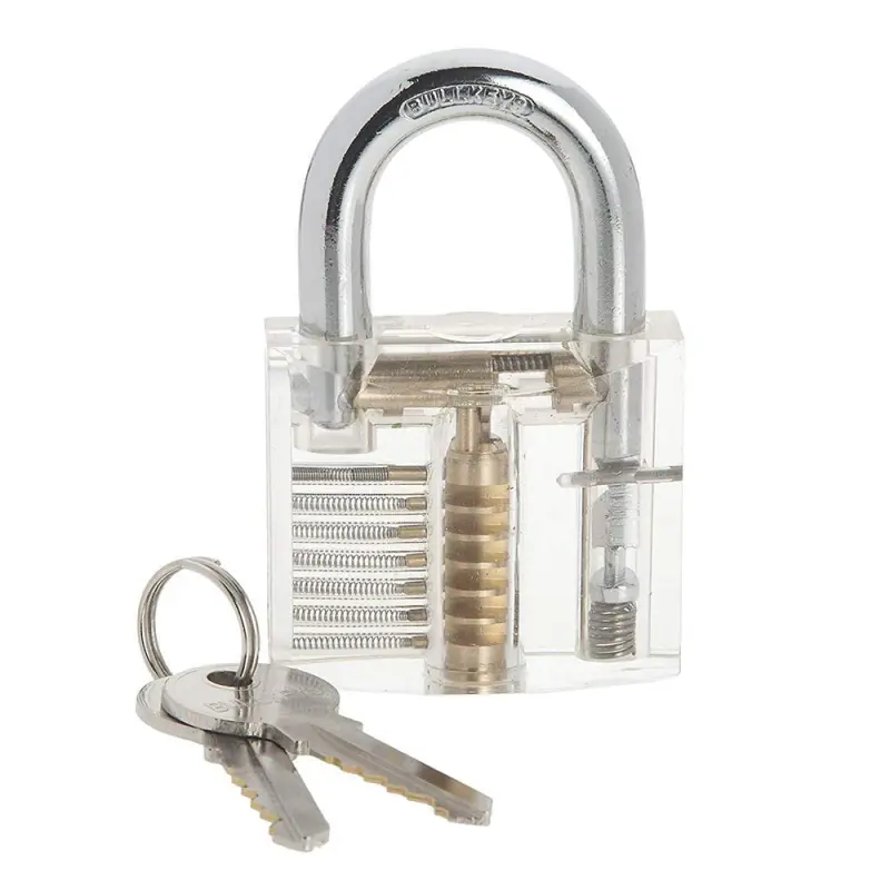 Professional Practice Padlocks Metal Cutaway Lock +Transparent Padlock ...