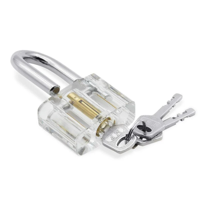 Professional Practice Padlocks Metal Cutaway Lock +Transparent Padlock ...