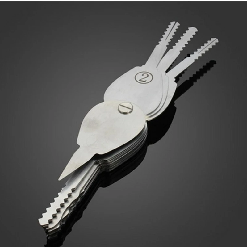 20psc Foldable Double Sided Lock Pick Set Locksmith Tools Car Lock Opener