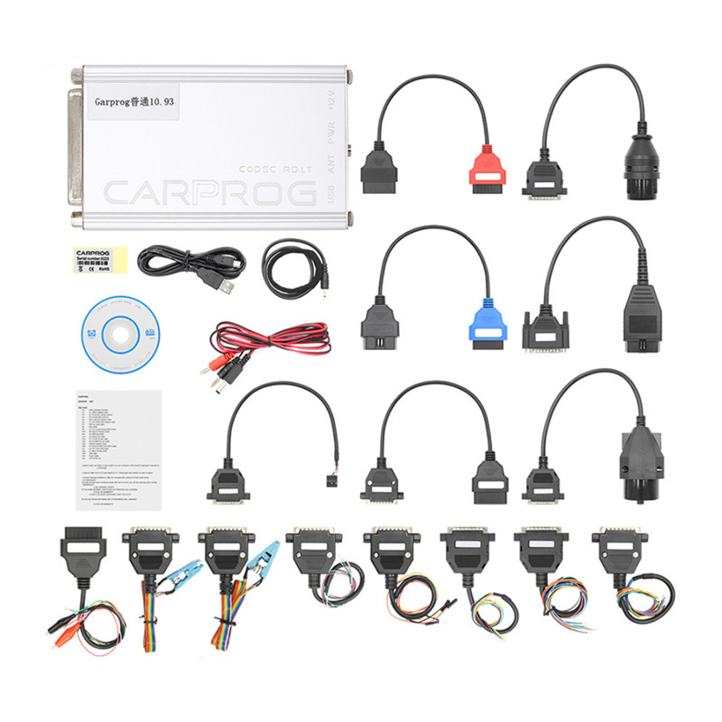 Carprog V10.93 Carprog Full Programmer with 21 Adapter Support Airbag ...