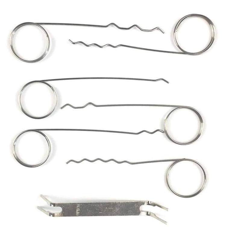 17pcs Double-end Rake Lock Pick Set Civil Lock Pick Tool Locksmith Tools