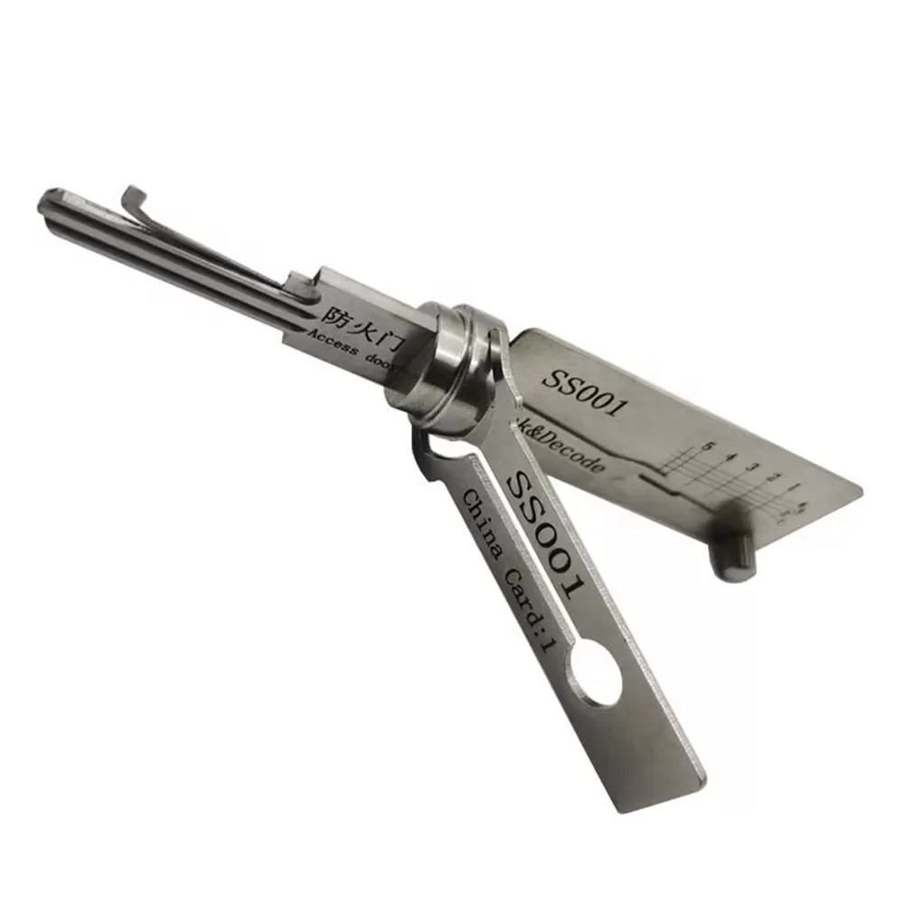 How to open a lock with LISHI SS001 PRO 2 in 1 Lock Pick Tool