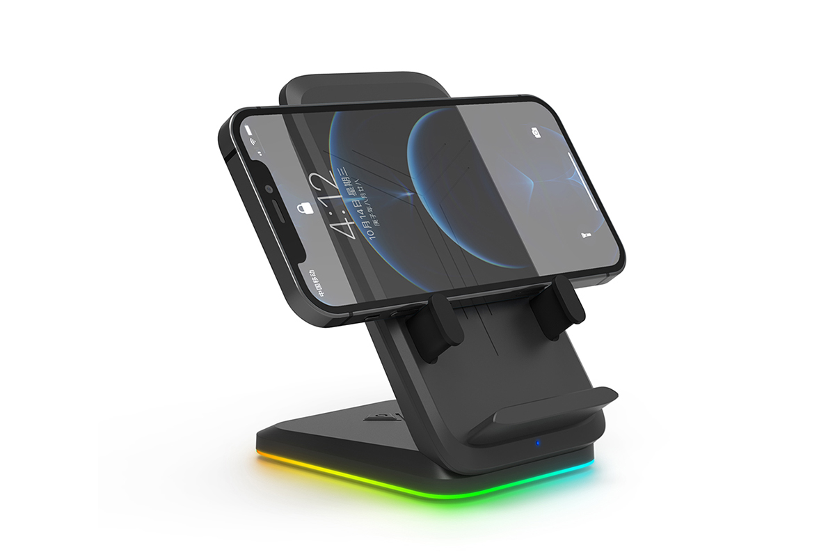 Digtec-15W RGB Fast QI Wireless Charger Stand