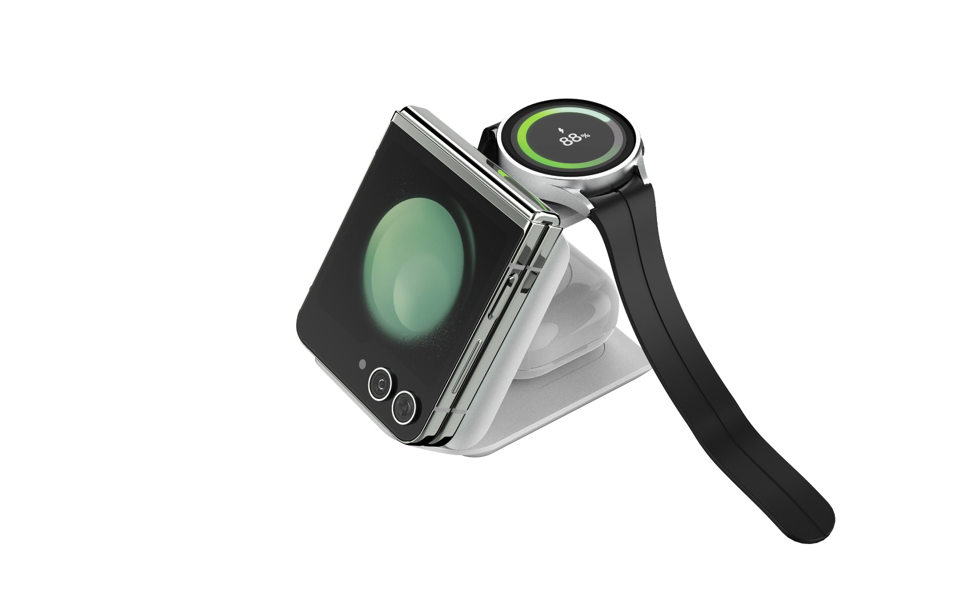 Foldable 3-in-1 Mini Fast Wireless Charging Stand,Life Style Qi ...