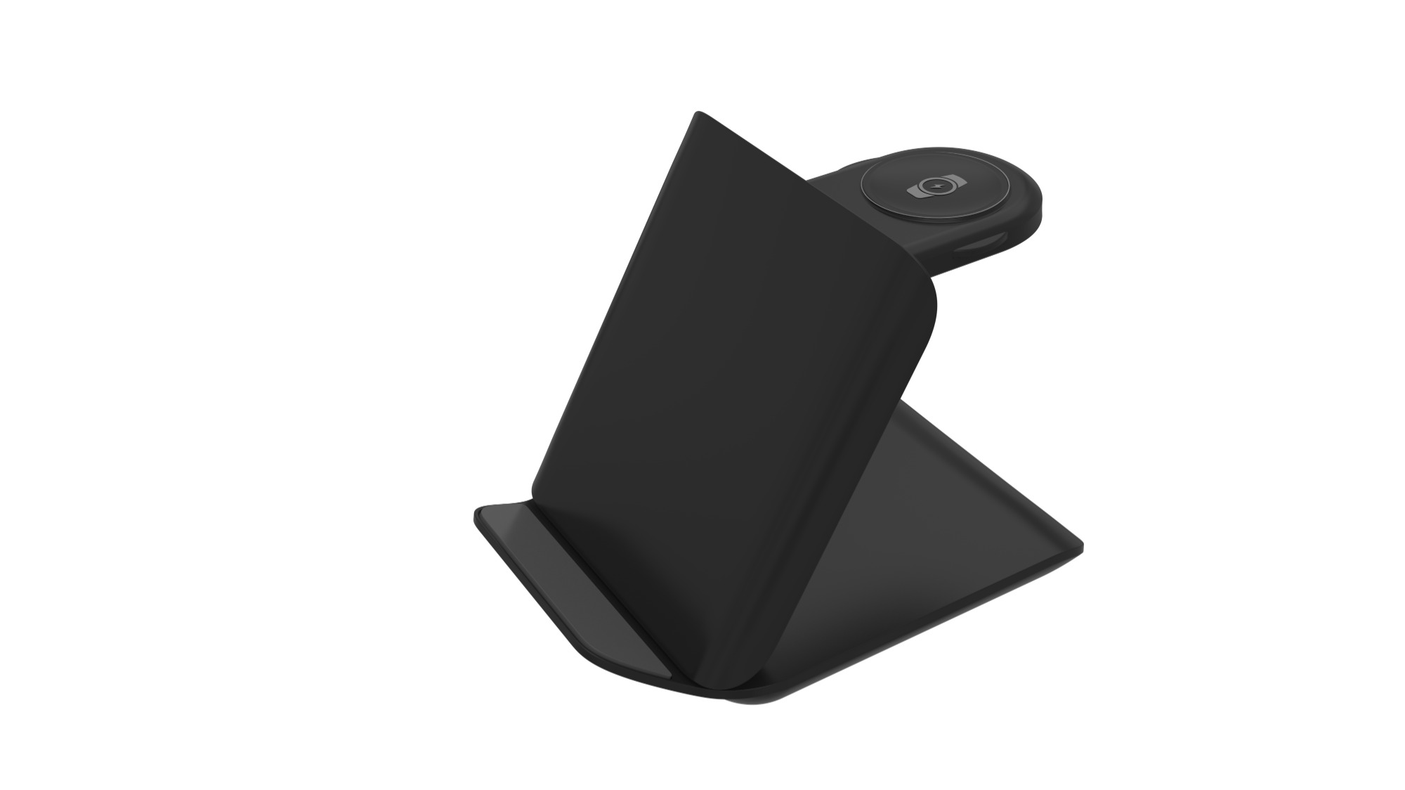 Foldable 2-in-1 Mini Fast Wireless Charging Stand,Life Style Qi ...
