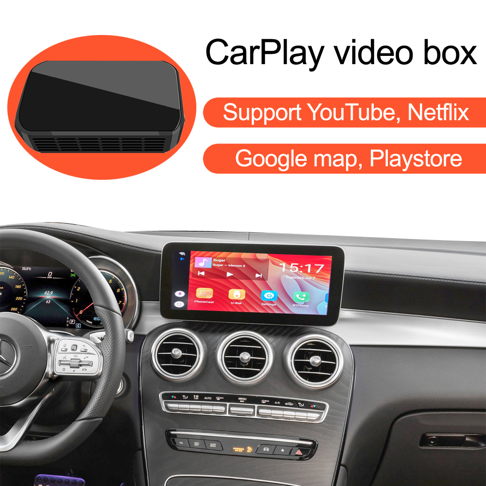 Car Apple CarPlay YouTube Netlix Video Bluetooth GPS Navigation AI Box ...