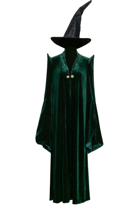 Professor Minerva McGonagall Robe With Hat Harry Potter (Ready to Ship)