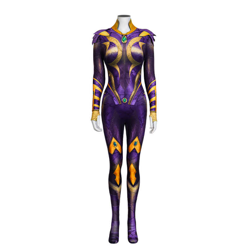 Hallowcos Titans Season 3 Starfire Cosplay Jumpsuit Costume
