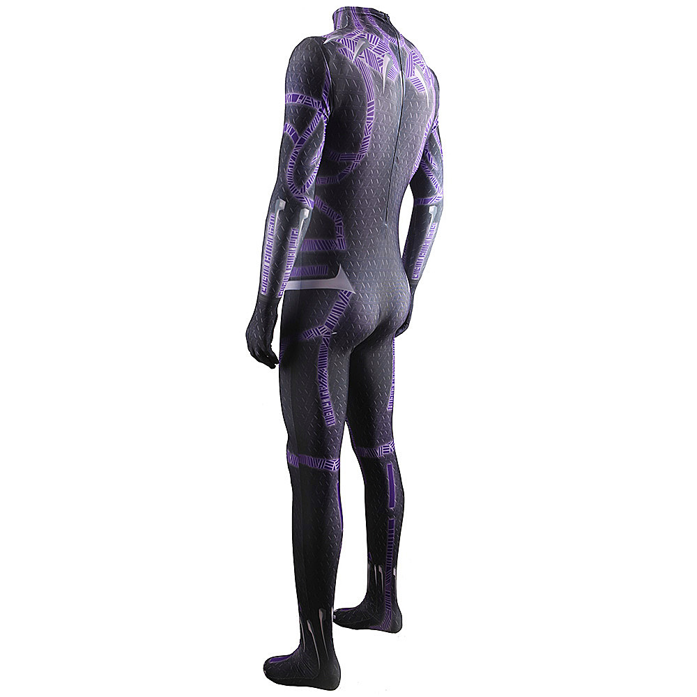 Black Panther 2 Costume with Mask Purple Adult Kids Black Panther ...