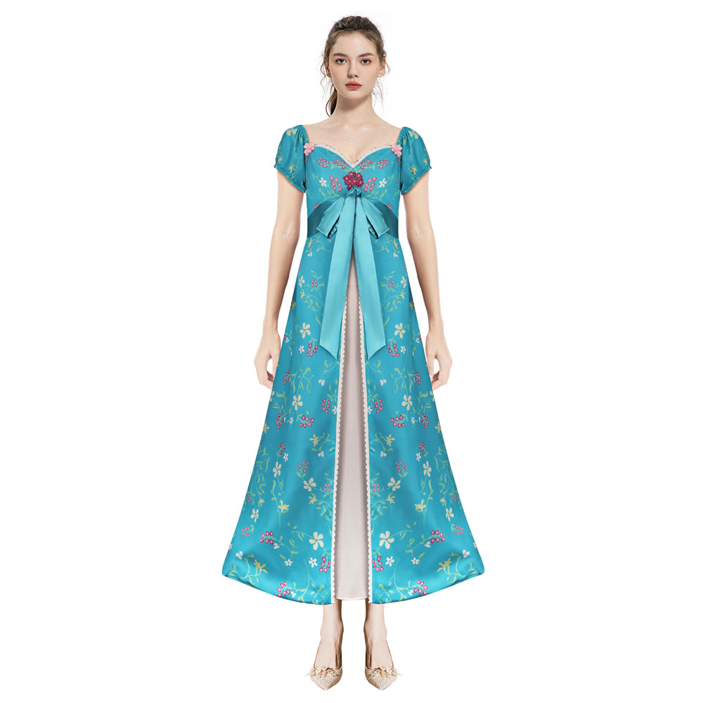 Hallowcos Enchanted Giselle Princess Dress Cosplay Costume