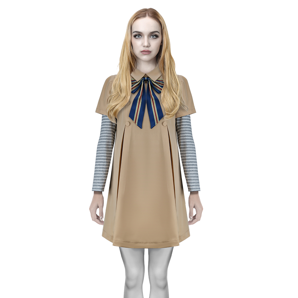 M3GAN Cosplay Costume Women Megan Dress-2023 Horror Movie Hallowcos