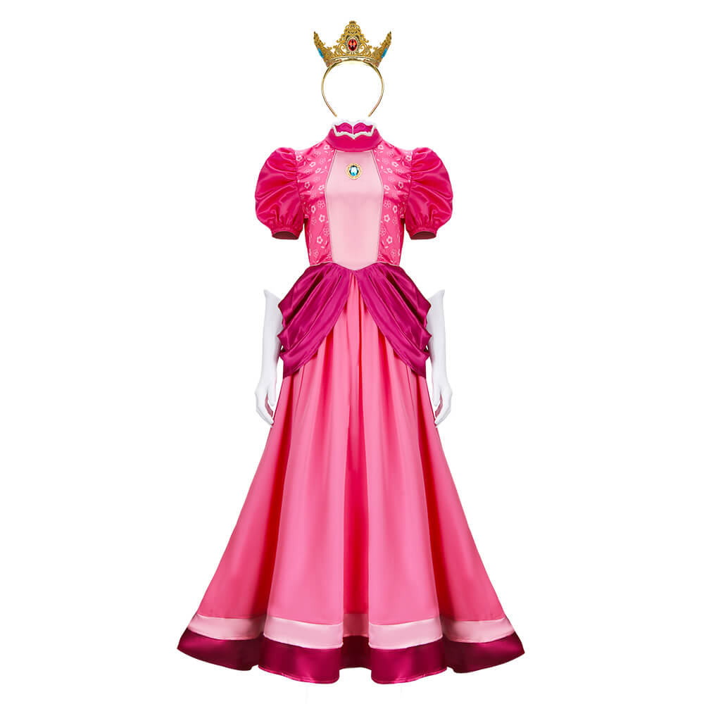 Princess Peach Cosplay Costume Dress