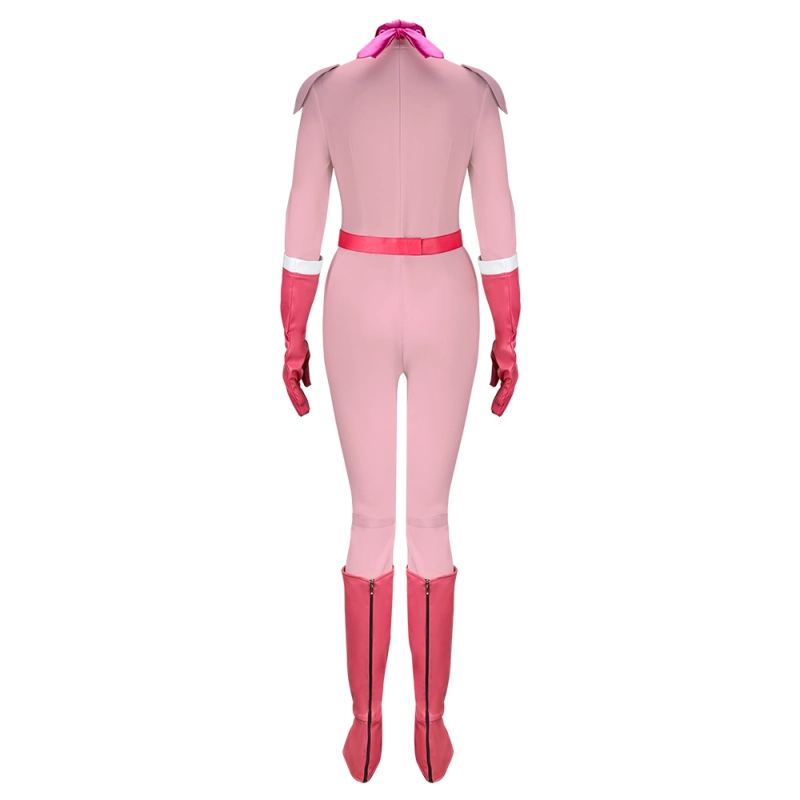 Princess Peach Racing Costume Pink Jumpsuit Cosplay