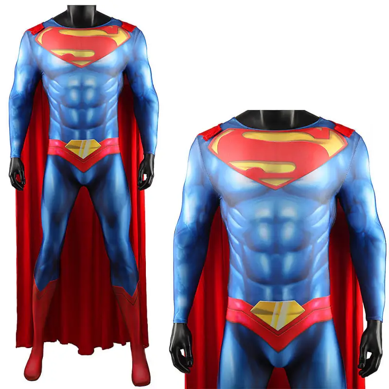 Superman Rebirth Suit Cosplay Costume Adults Kids Hallowcos