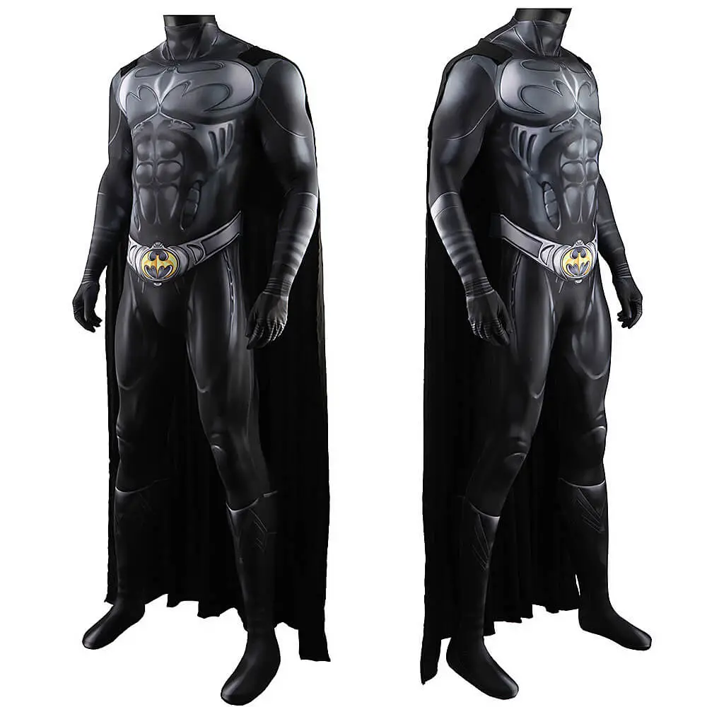Bruce Wayne Sonar Batsuit Cosplay Costume Adults Kids Hallowcos