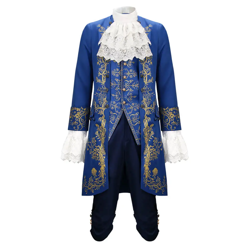 Beauty and the Beast Film Prince Adam Suit Cosplay Costume Hallowcos