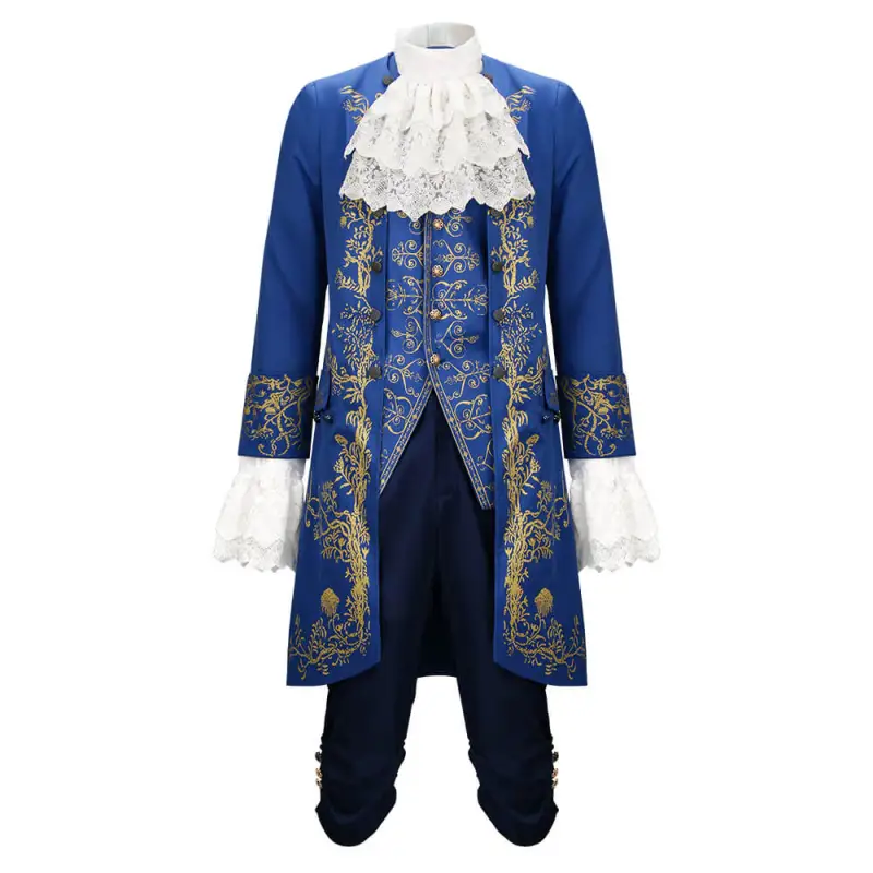 Beauty and the Beast Film Prince Adam Suit Cosplay Costume Hallowcos