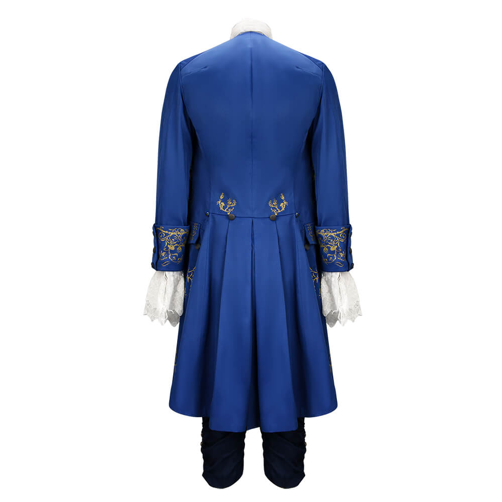 Beauty and the Beast Film Prince Adam Suit Cosplay Costume Hallowcos