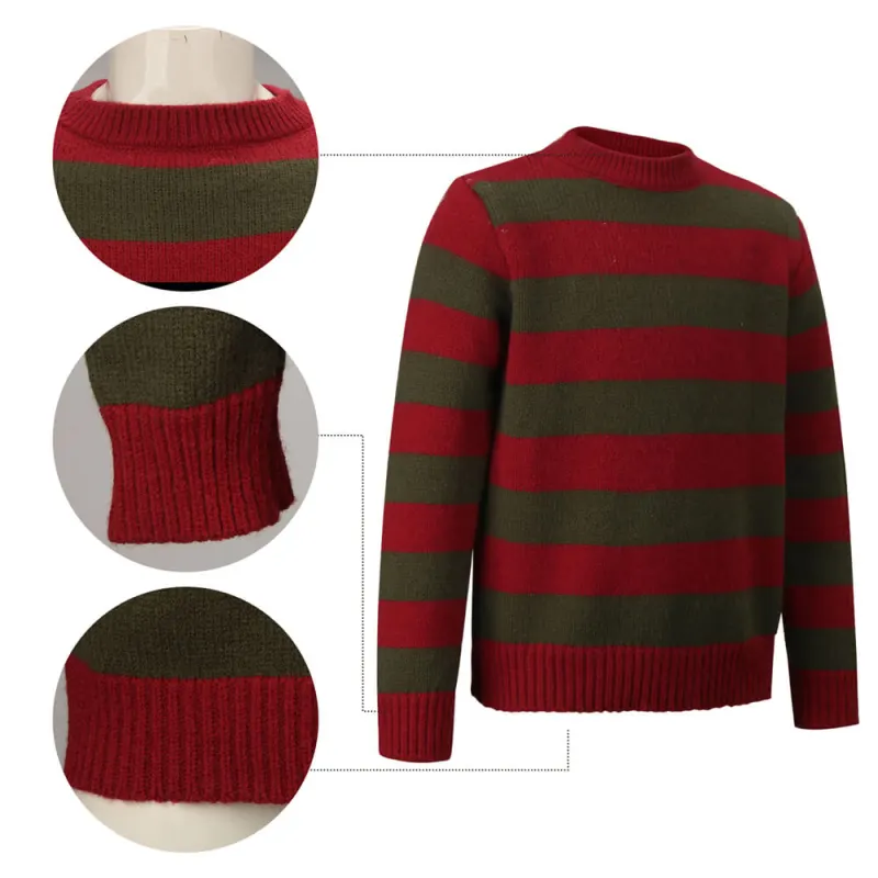 Kids Freddy Krueger Sweater A Nightmare on Elm Street Costume Hallowcos