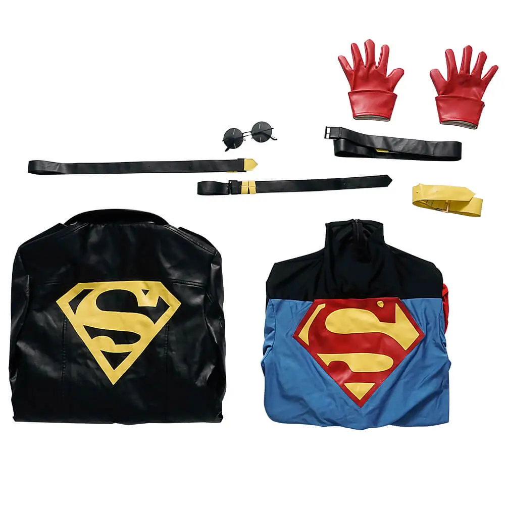 Superboy Costume Kon-El Conner Kent Cosplay Hallowcos