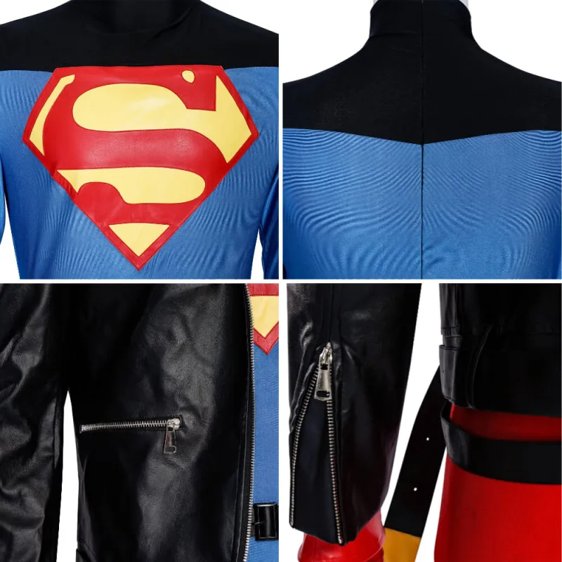 Superboy Costume Kon-El Conner Kent Cosplay Hallowcos