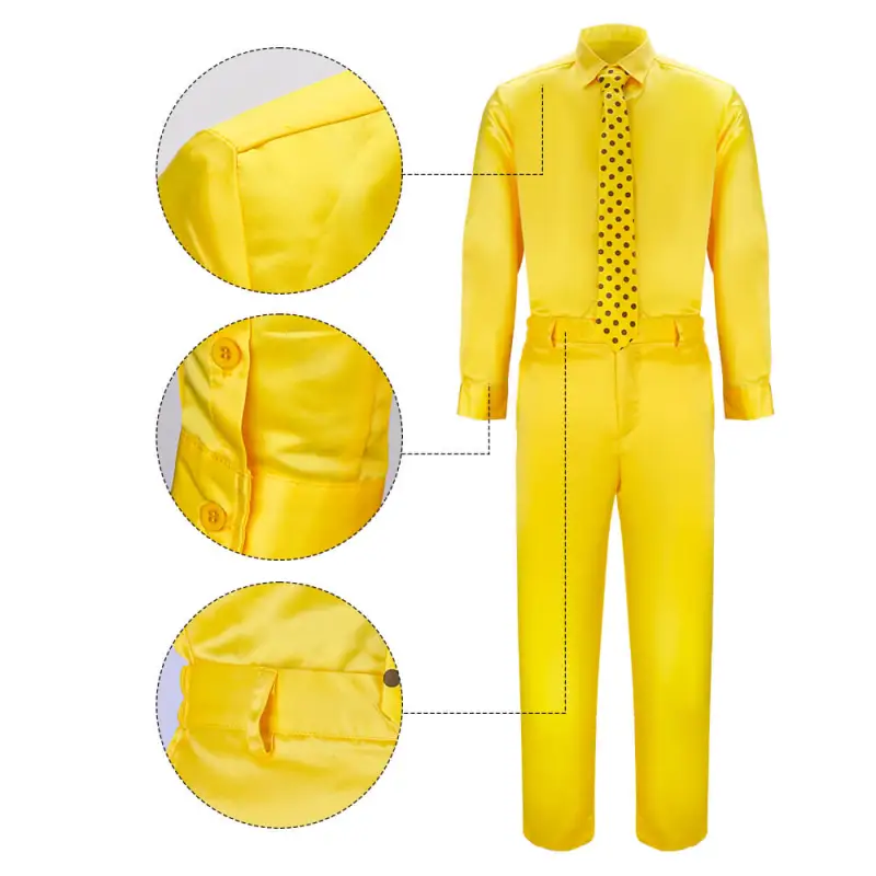 Curious George Man with the Yellow Hat Costume Ted Cosplay Hallowcos